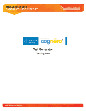 Cengage Test Generator - Fill Online, Printable, Fillable, Blank ...