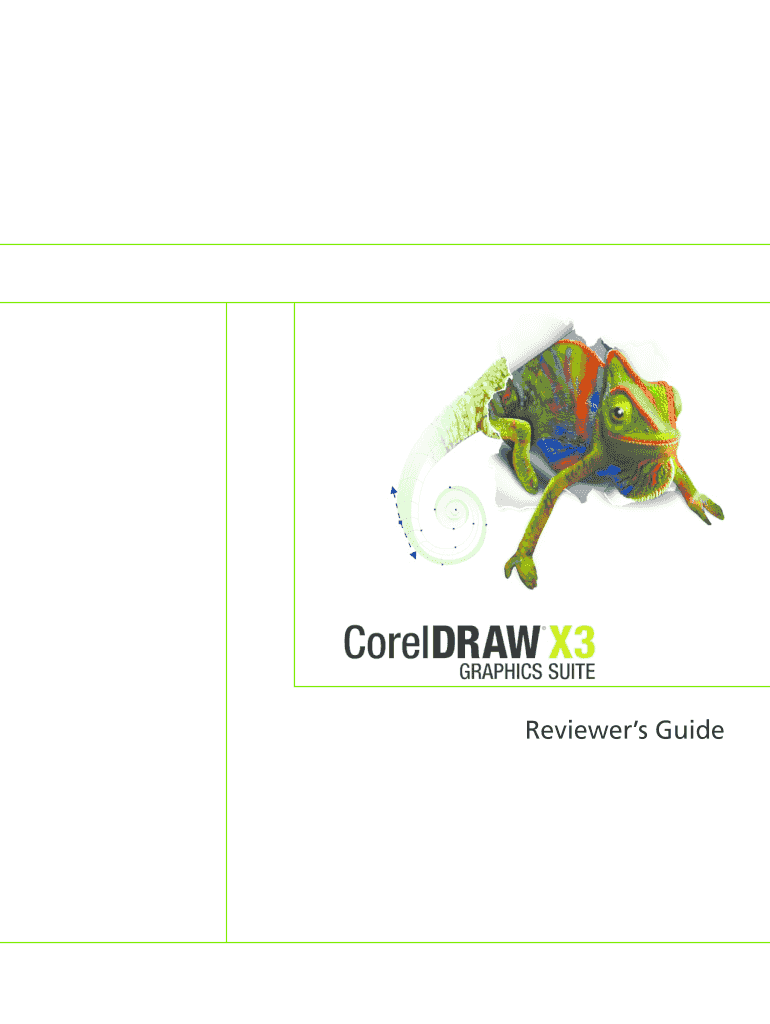 Fillable Online CorelDRAW Graphics Suite X3 Reviewer's Guide Fax Email ...