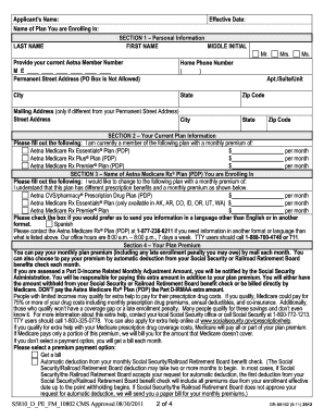 Fillable Online Aetna Medicare Rx Plan 2012 Individual Short Enrollment ...