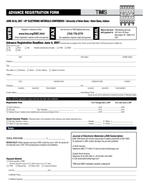 Fillable Online tms Fax this form to TMS Meeting Services - tms Fax ...