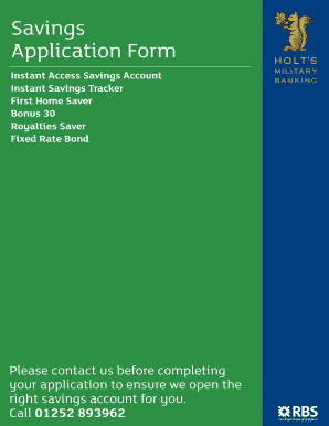 Fillable Online Savings Application Form - Edocr Fax Email Print ...