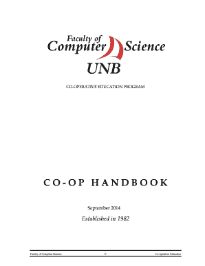 Fillable Online Download Faculty of Computer Science Co-op Handbook pdf ...