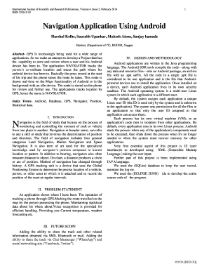 Fillable Online Navigation Application Using Android Fax Email Print ...