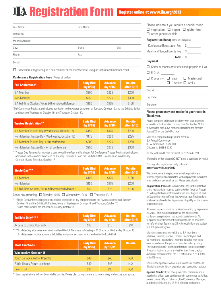 Fillable Online Registration Form Fax Email Print - pdfFiller