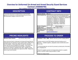 Fillable Online State Contract 9985-24 Uniformed Un-Armed & Armed ...
