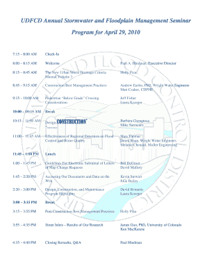 Fillable Online udfcd UDFCD Annual Stormwater and Floodplain Management Seminar ... - udfcd Fax ...