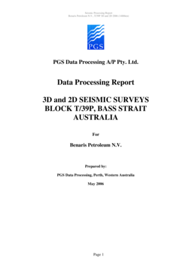 Fillable Online mrt tas gov Data Processing Report 3D and 2D SEISMIC SURVEYS BLOCK T bb - mrt ...