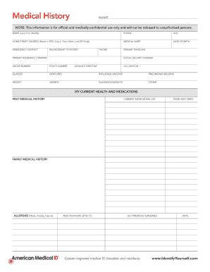 Fillable Online AMI-MedHistoryLog050911Art.qx:Layout 4 - American ...