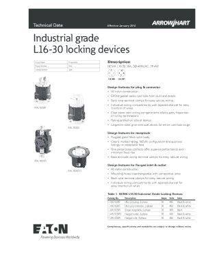 Fillable Online Technical Data Effective January 2014 Industrial grade ...
