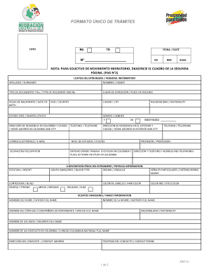 Fillable Online FORMATO UNICO DE TRAMITES FINALdoc Fax Email Print ...