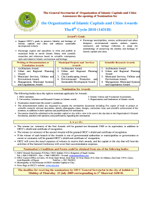 Simple Notification Of Islamic Award Letter Sample - Fill Online ...