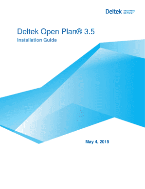 Fillable Online Deltek Open Plan 3 Fax Email Print - pdfFiller