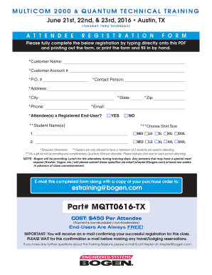 Fillable Online MULTICOM 2000 QUANTUM TECHNICAL TRAINING Fax Email Print - pdfFiller
