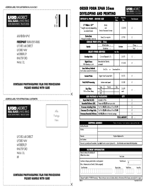 Fillable Online ADDRESS LABEL FOR CUSTOMERS IN UK amp NI ONLY ORDER ...