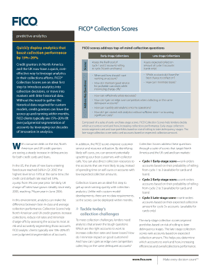 Fillable Online FICO Collection Scores Fax Email Print - pdfFiller