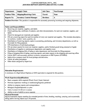 Fillable Online Job Description RD Formulator Fax Email Print - pdfFiller