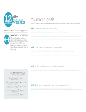 Fillable Online d2mdn1s78c9h86 cloudfront My march goals ...
