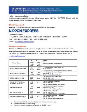 Fillable Online jsdb HotelAccommodationdoc - jsdb Fax Email Print ...