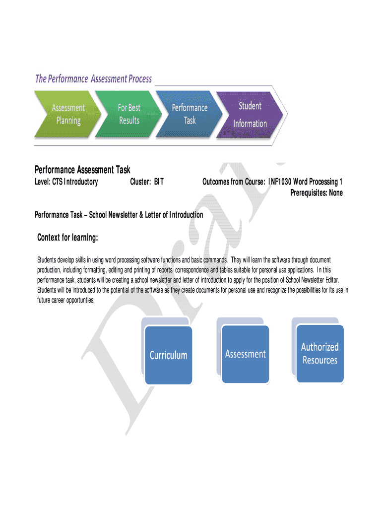 Fillable Online Performance Task (.pdf) Fax Email Print - pdfFiller