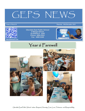 Fillable Online glendalee-p schools nsw edu GEPS NEWS - Glendale East ...