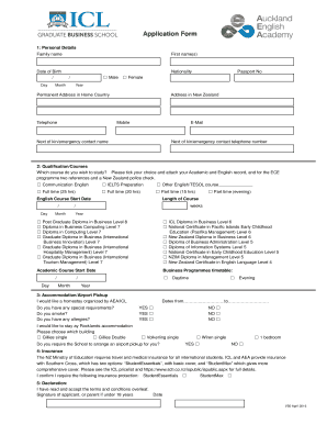 Fillable Online icl ac Application for the National Certificate in ...