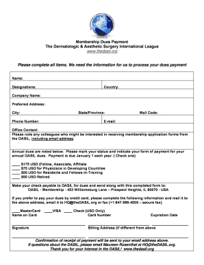 Fillable Online thedasil Please complete all items We need the ...