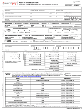 Fillable Online Additional Location bFormb - Netcom PaySystem Merchant ...