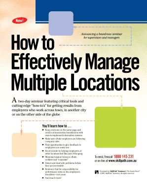 Fillable Online New How to Effectively Manage Multiple Locations Fax ...