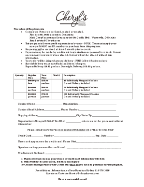 Fillable Online Procedure amp Requirements Completed Form can be faxed ...