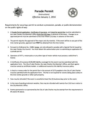Fillable Online ward3marshal Parade Permit - Ward 3 Marshal ...