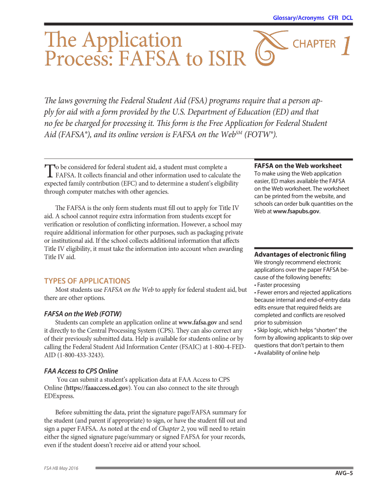 Fillable Online Process: FAFSA to ISIR Fax Email Print - pdfFiller