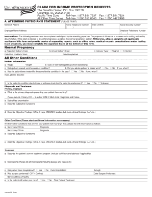 Fillable Online Claim for income protection benefits - Worksite Benefit ...