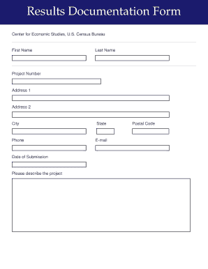 Fillable Online census Results Documentation Form Fax Email Print ...