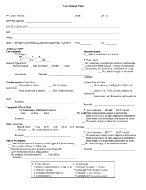 Fillable Online New patient visit 2 - btbbillingbbcomb Fax Email Print ...