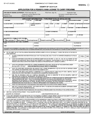 Fillable Online montourco Application for a Pennsylvania License to ...