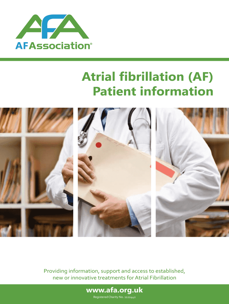 Fillable Online afa-international AFA Atrial Fibrillation Patients ...