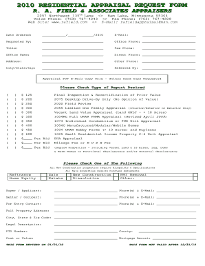 Fillable Online COMMERCIAL/INDUSTRIAL APPRAISAL REQUEST FORM Fax Email ...