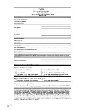 Fillable Online Repair Request Form 7201-A Intermodal Drive Louisville ...