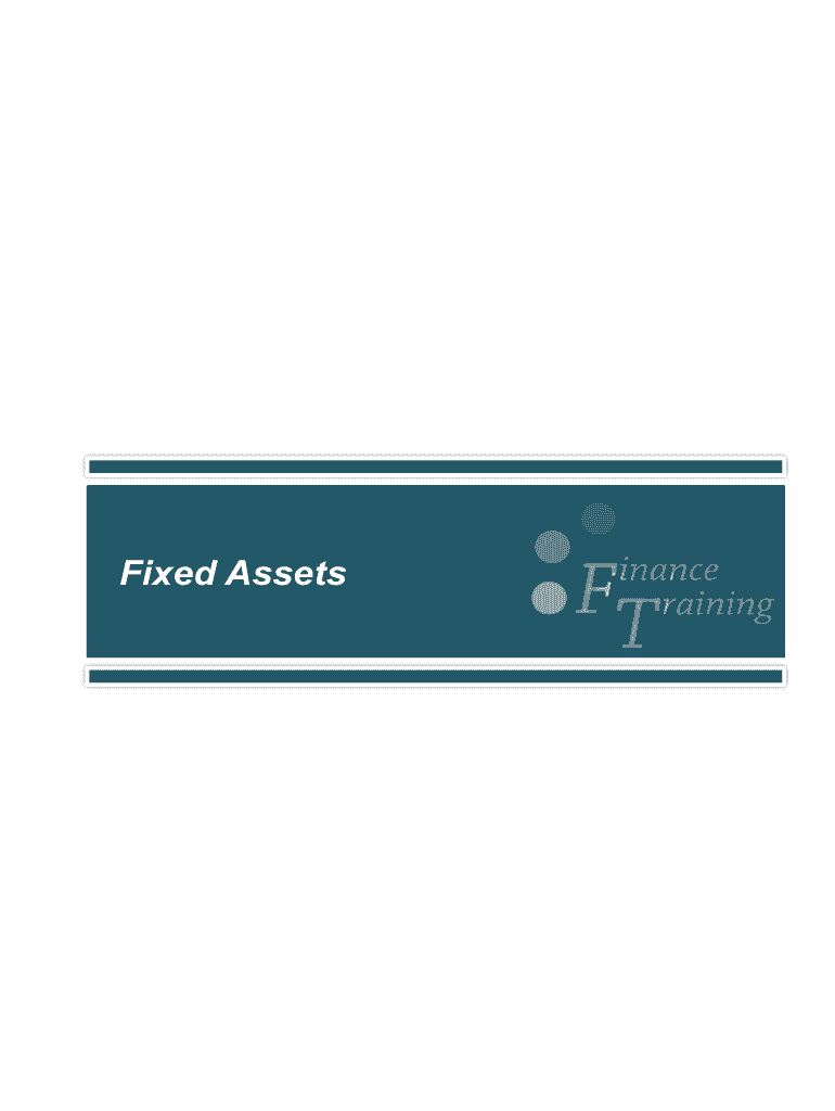 Fillable Online Fixed Assets Overview Fax Email Print - pdfFiller
