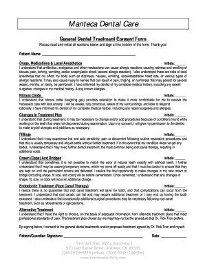 Fillable Online Dental Treatment Consent Form Fax Email Print - pdfFiller