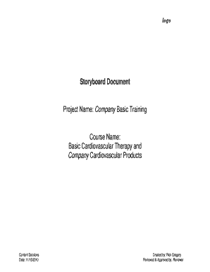 Fillable Online Abbott Basic Training Module 1 Storyboard - For ...