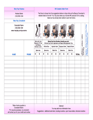 Fillable Online SIOutsideOrderForm0611byCathyKoning Fax Email Print ...