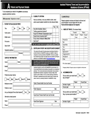 Fillable Online IPTAAS Form A Patient and Payment Details - Dr Oliver ...