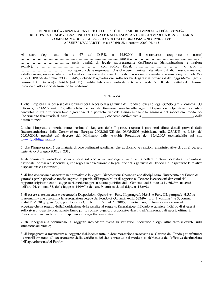 Compilabile Online venetosviluppo RICHIESTA DI AGEVOLAZIONE DEL LEGALE ...