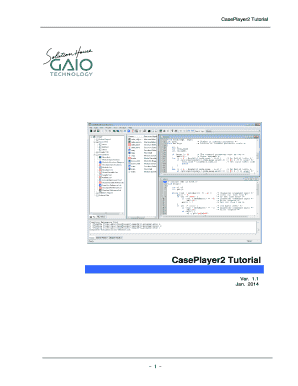 Fillable Online CasePlayer2 Tutorial Fax Email Print - pdfFiller