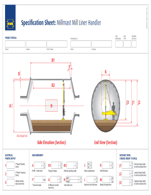 Fillable Online Specification Sheet Millmast Mill Liner Handler Fax ...