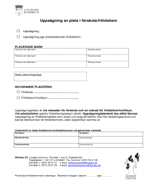 Fillable Online etjanst ljungby NDRINGSBLANKETT - E-tj nster och blanketter - Ljungby Kommun Fax ...