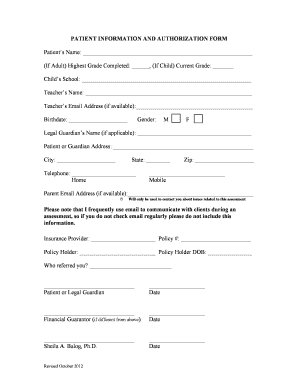 Fillable Online PERMISSION TO TEST Fax Email Print - pdfFiller