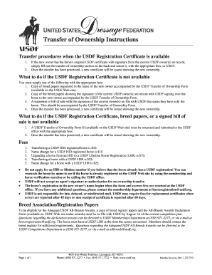 Fillable Online Transfer of Ownership Instructions Fax Email Print - pdfFiller