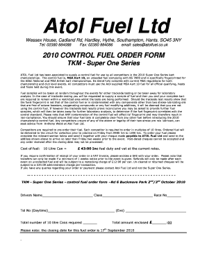 Fillable Online superoneseries co FuelOrderFormTKM.doc - superoneseries ...